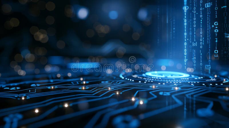 Cutting Edge Digital Innovation Abstract Representation of High Tech ...