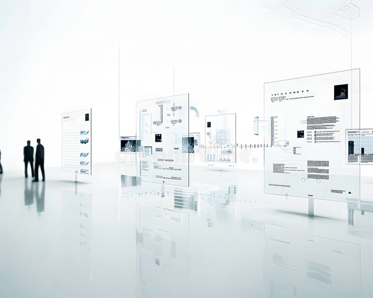 Cutting-Edge Electronic Government System Interface on Pure White ...