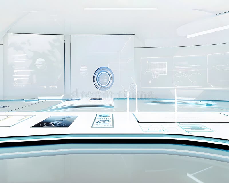 Cutting-Edge Electronic Government System Interface in Minimalist White ...