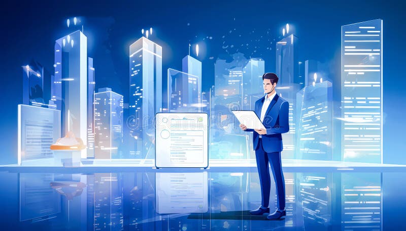 Cutting-Edge it Engineer in a State-of-the-Art Database Server Center ...