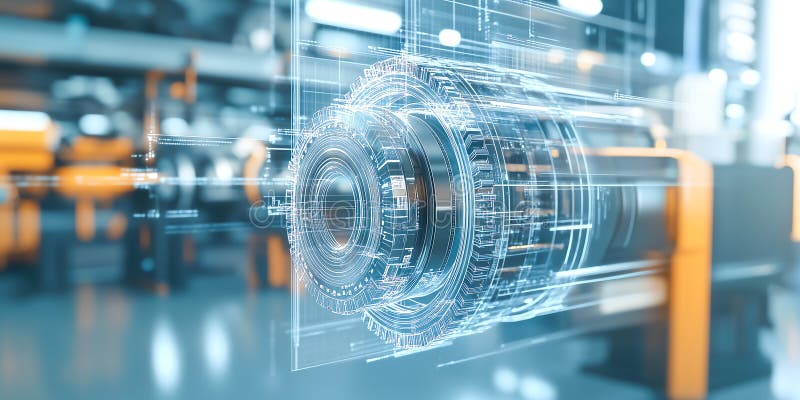 Cutting-edge Engineering Blueprint Highlighting a Futuristic Project in ...