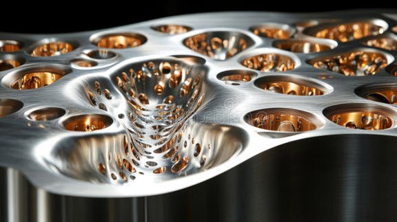 Cutting-edge Engineering Techniques Showcase a Metallic Surface ...