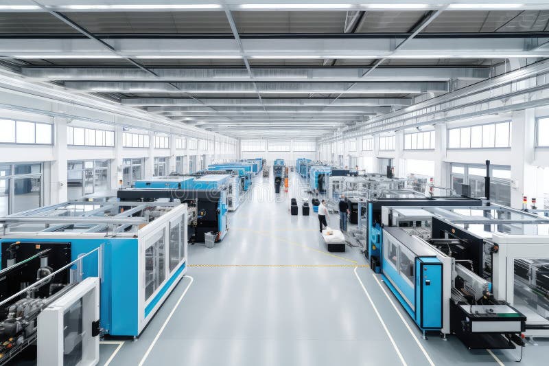 Cutting-edge Factory, with Robots and Other Advanced Technologies ...