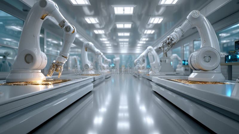 Exploring the Future of Manufacturing with a Row of Robotic Arms ...
