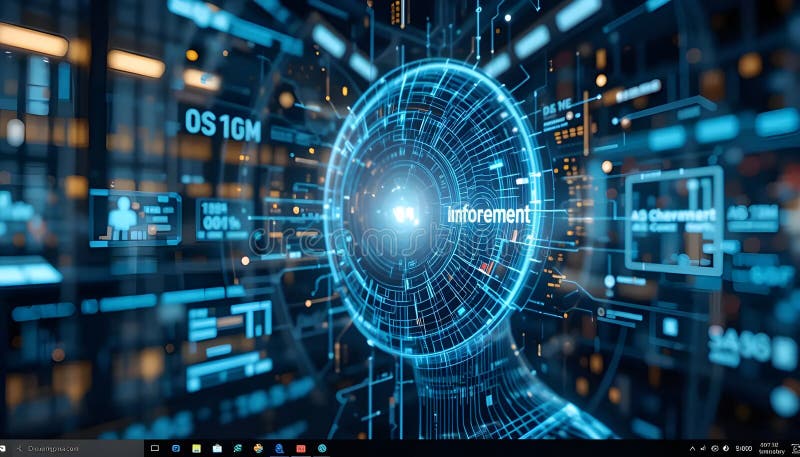 "Advanced Information Technology HUD Interface with Dynamic Motion ...