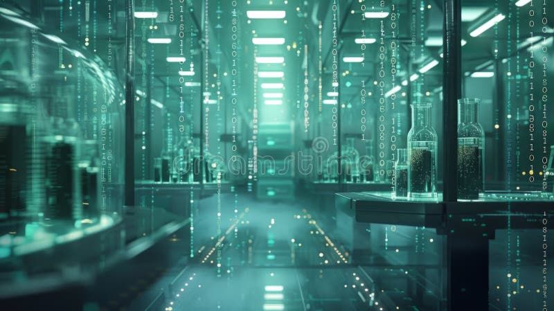 Cutting-edge Genetic Engineering Lab with Designer Organisms and ...