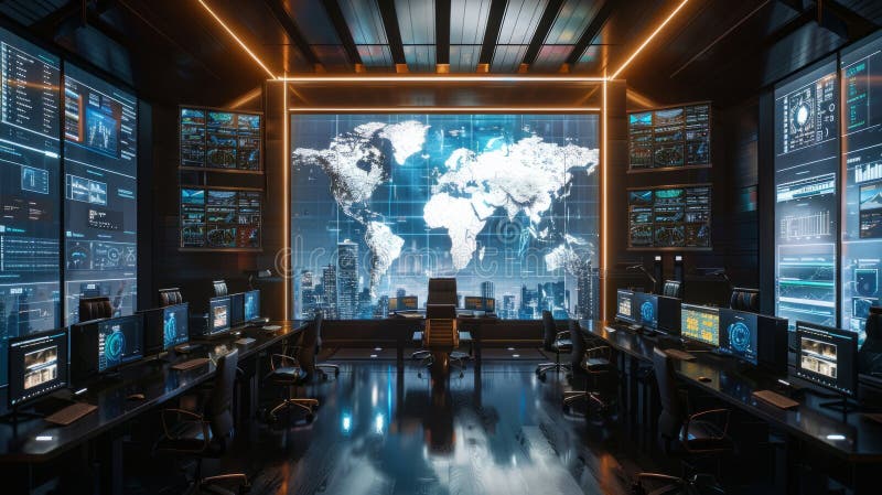 Cutting-edge Global Security Operation Center with Real-time ...