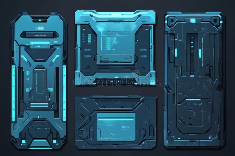 Edge Hud Element Frame Technology Stock Photos - Free & Royalty-Free ...