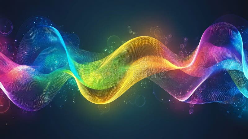 A Cutting-edge Interface Design that Presents a Glowing Neon Grid ...