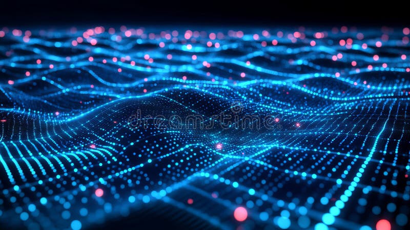 A Cutting-edge LED Design Featuring Blue Lighting in a Lively Movement ...