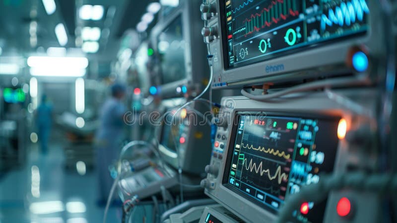Cutting-edge Medical Technology in Hospital Setting. Stock Illustration ...