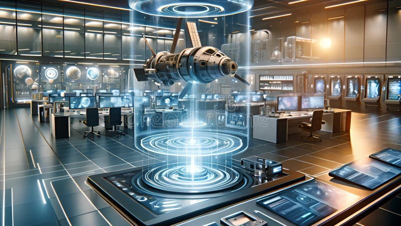 Cutting-Edge Office Space with State-of-the-Art Technology Stock ...