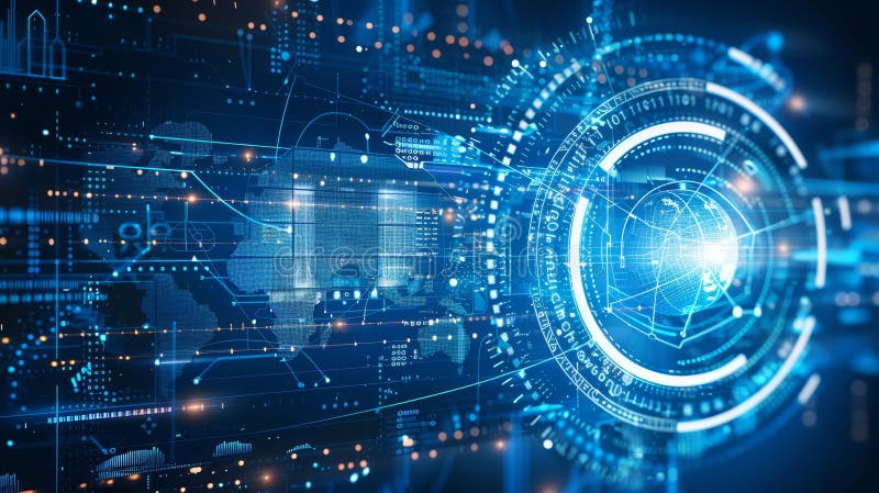 Cutting Edge Personal Computer in Futuristic Environment Against a ...