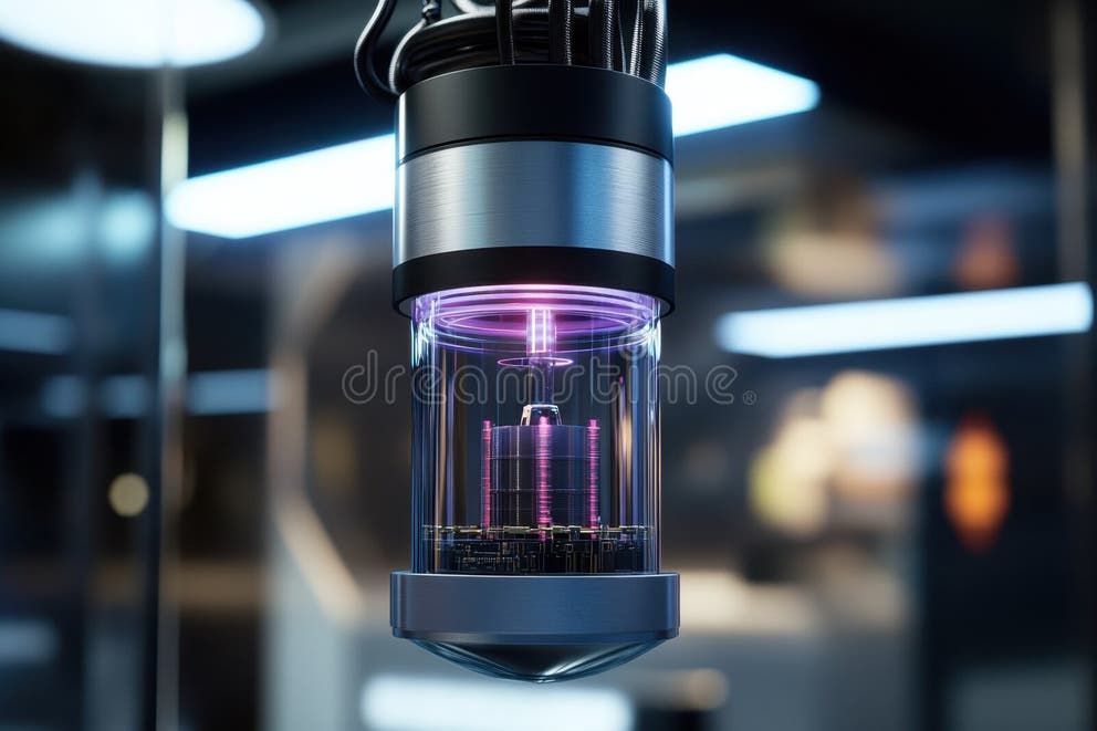 Advanced Quantum Technology on Display in a Modern Research Facility Stock Photo - Image of ...