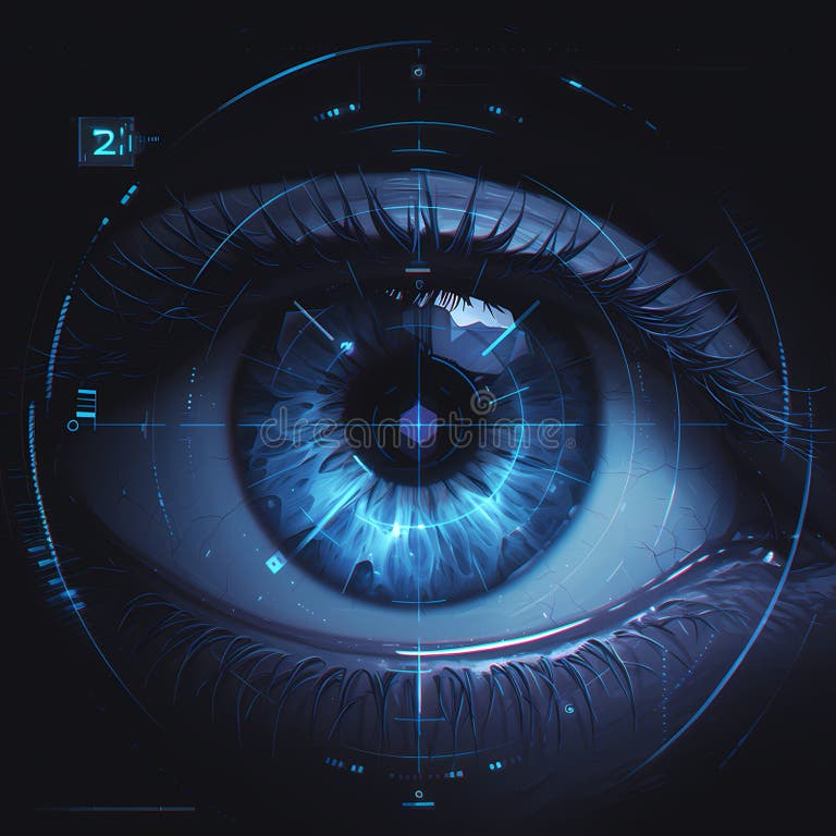 Advanced Biometric Identification Process Stock Illustrations – 203 Advanced Biometric ...