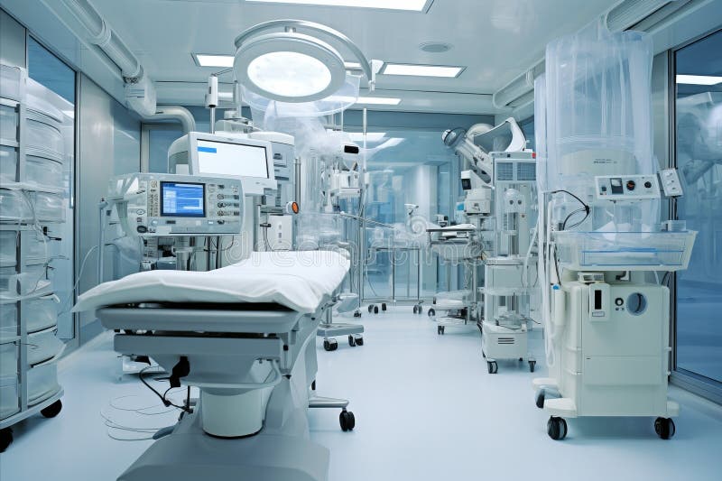 State-of-the-Art Surgical Equipment and High-Tech Medical Devices in a ...