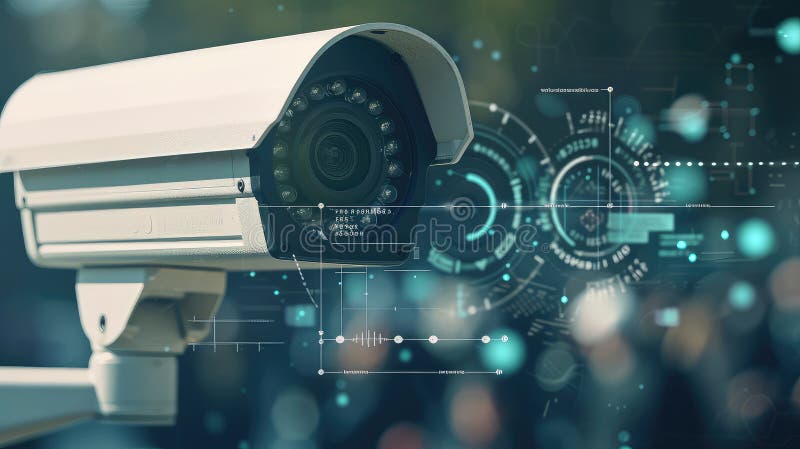 Cutting-edge Technology Capturing Crowd Data for Analysis. Stock Image ...