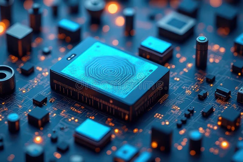 Advanced Tech Advancement stock illustration. Illustration of ...