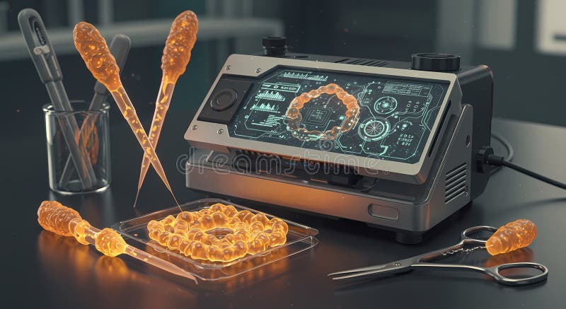 Advanced Lab Equipment Analyzes Glowing Biological Samples in ...