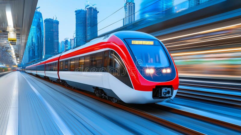 Cutting-Edge Transport Vision: Shaping the Mobility of Tomorrow. Stock ...