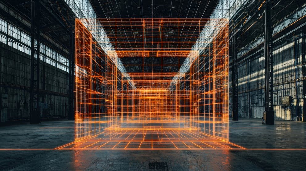 Cutting-edge VR Technology for Warehouse Management Systems. Stock ...