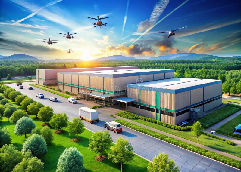 Streamlining Supply Chains an Advanced Warehouse Utilizing Innovative ...