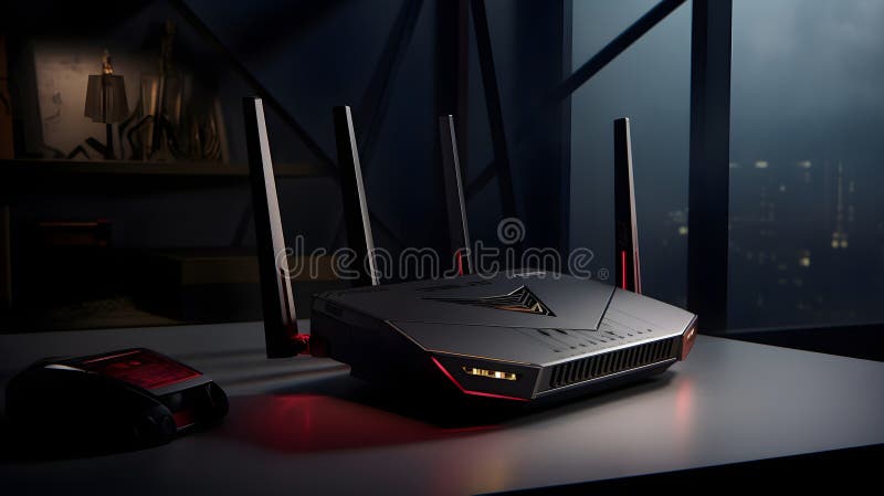 Cutting-edge Wi-Fi 6 Router with Advanced Security Features Stock ...