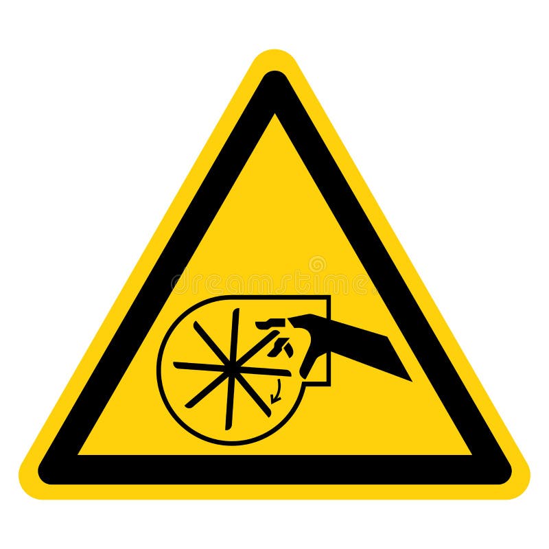 Danger Cutting of Fingers Rotating Blade Symbol Sign, Vector ... Danger Cutting of Fingers Rotating Blade Symbol Sign, Vector ...