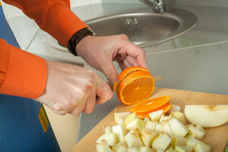 Cutting fruits stock photo. Image of fresh, countertop - 61066074