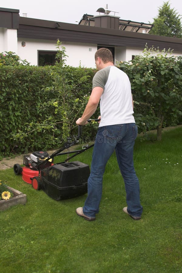 Cutting grass stock image. Image of cross, lawn, grass - 3037133