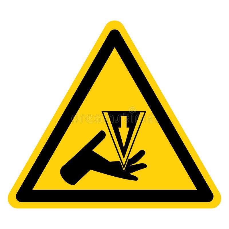 Cutting Hazard Symbol Sign, Vector Illustration, Isolate on White ...
