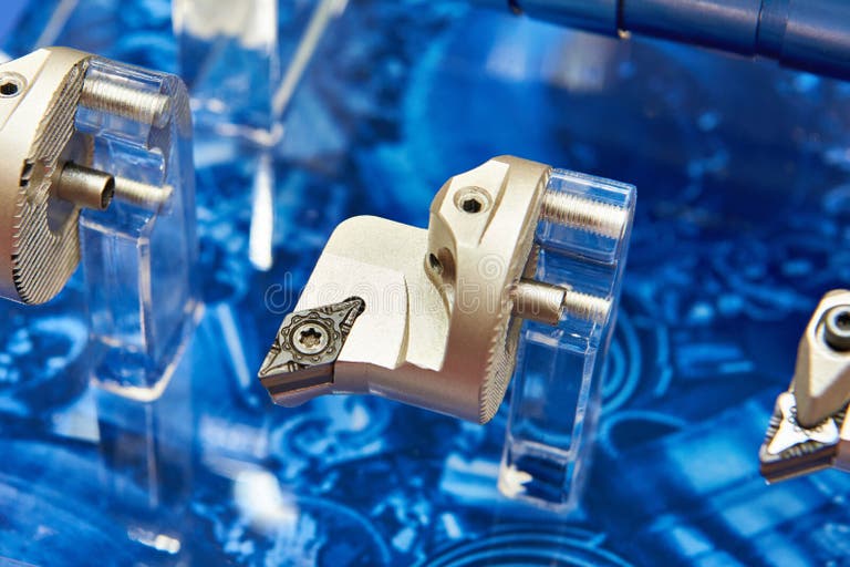 Cutting Insert Tool with Multidirectional Clamp Stock Image - Image of ...