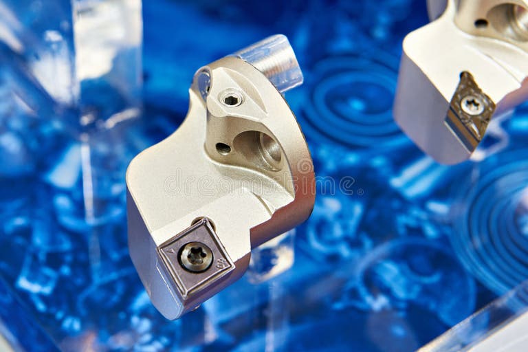 Cutting Insert Tool with Multidirectional Clamp Stock Image - Image of ...