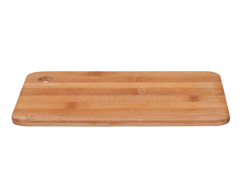 Cutting Kitchen Board on White Background Stock Image - Image of space ...