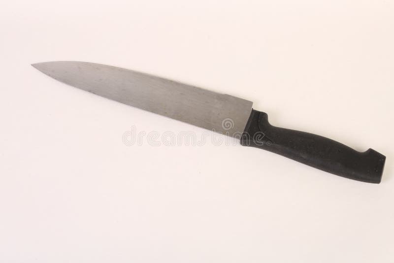 Cutting Knife on a White Back Ground Stock Image - Image of metal ...