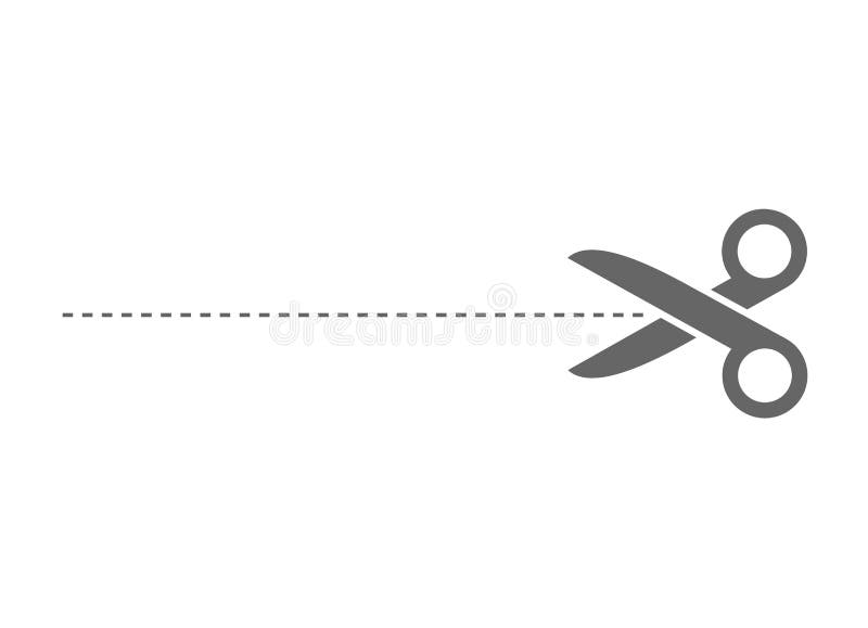 Cutting line illustration stock vector. Illustration of contour - 144323869