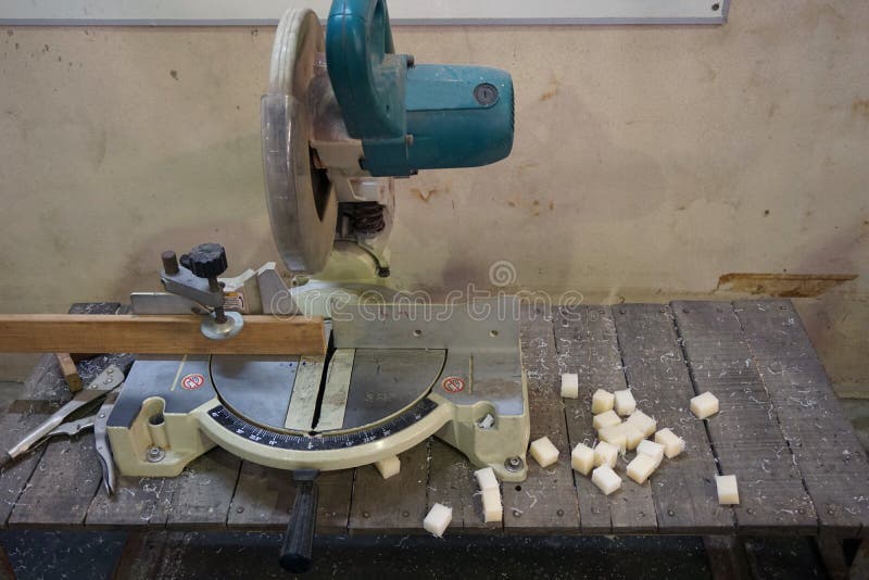 Cutting machine in factory stock photo. Image of background - 66171816