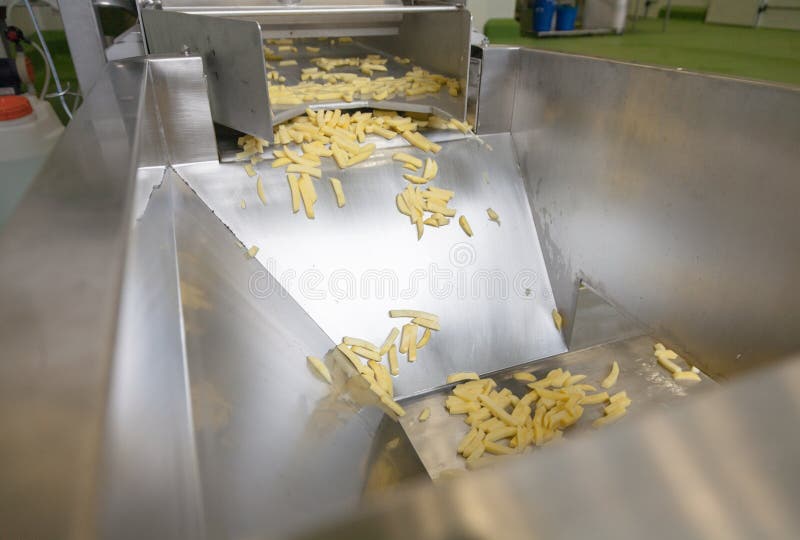 Cutting Machine Potatoes stock photo. Image of machine - 111111234