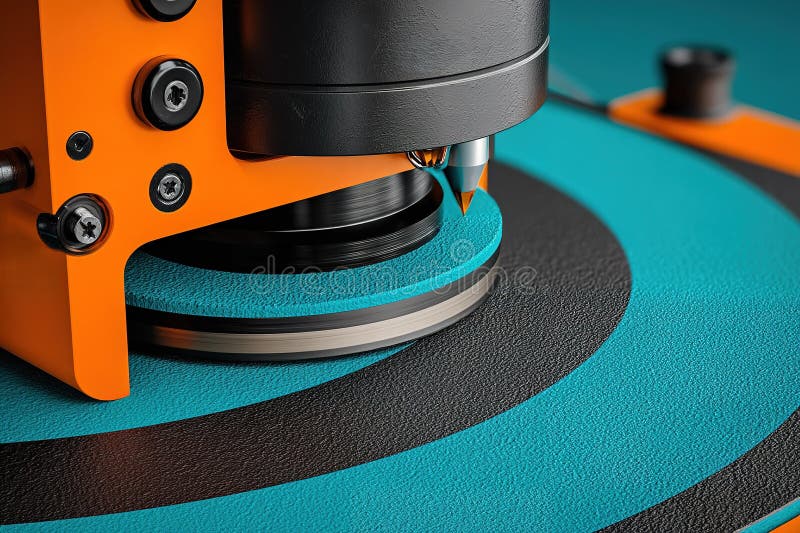 Cutting Machine Working on Precision Tasks in a Modern Workshop with ...