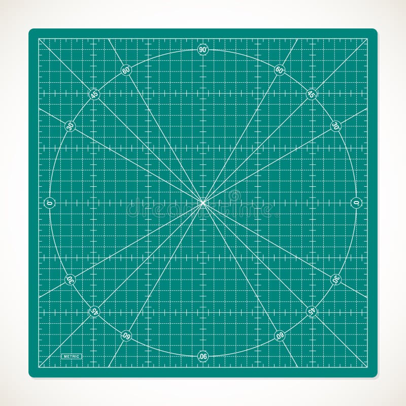 Cutting Mat for Quilting, Patchwork and Craft Stock Vector ...