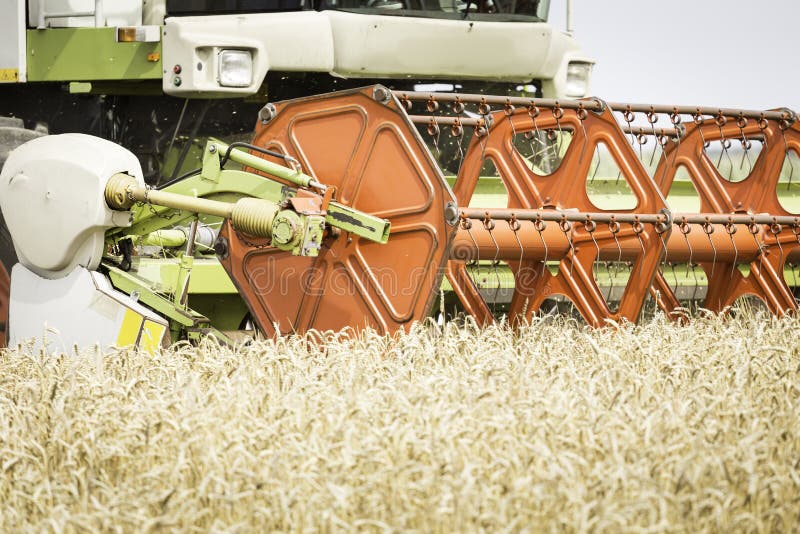Cutting Mechanism in Harvester Stock Photo - Image of seed, rural ...