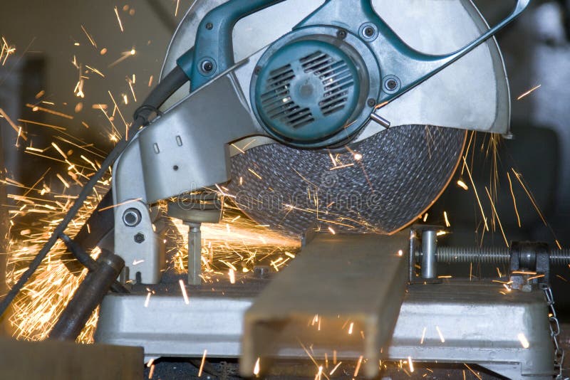 Cutting of metal stock photo. Image of danger, disc, line - 6202788