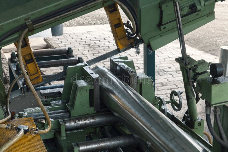 Cutting metal bars stock image. Image of work, blade - 104069347