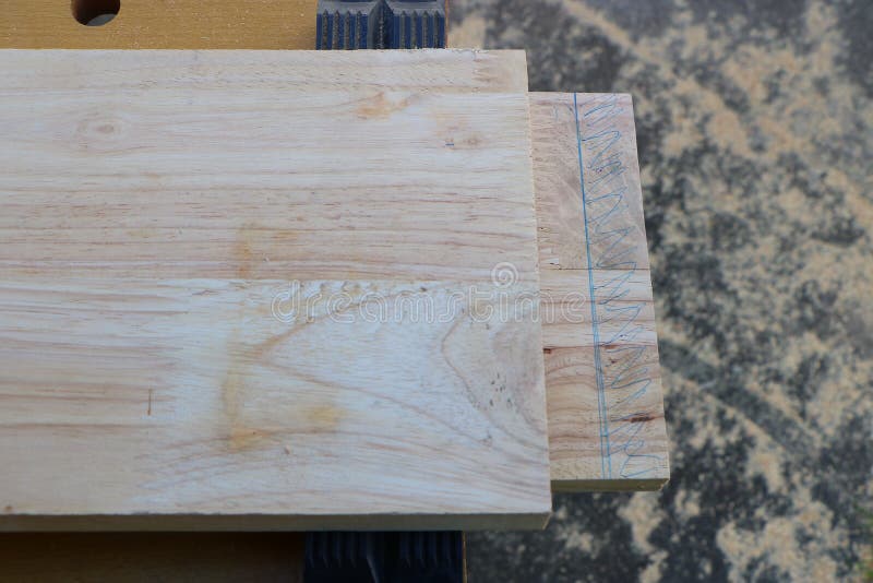 Making Mortise and Tenon Joint with Chisel Stock Photo - Image of ...