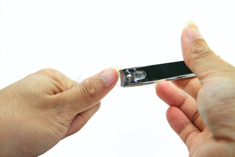 Cutting the nails stock photo. Image of closeup, health - 60155546