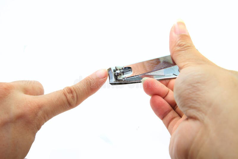 Cutting the nails stock photo. Image of beautiful, health - 60156736