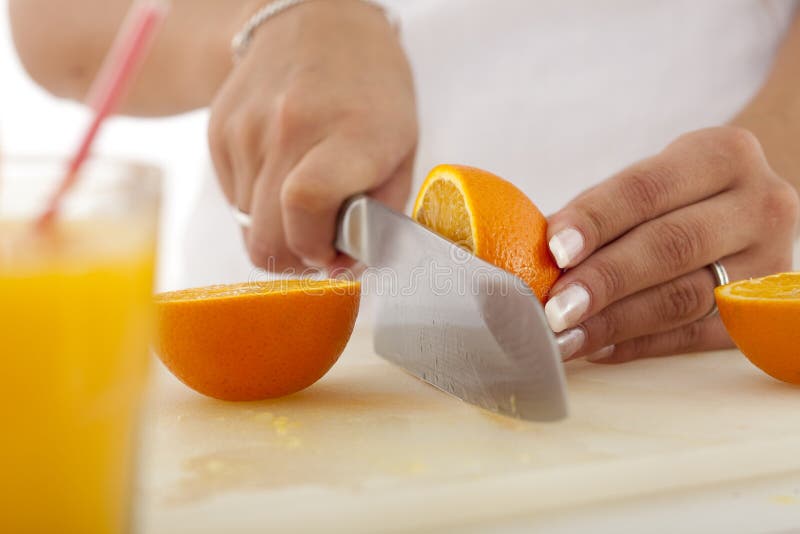 Cutting oranges stock image. Image of juice, shot, oranges - 13839849
