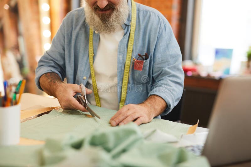 Cutting out pattern stock photo. Image of fabric, occupation - 141633190