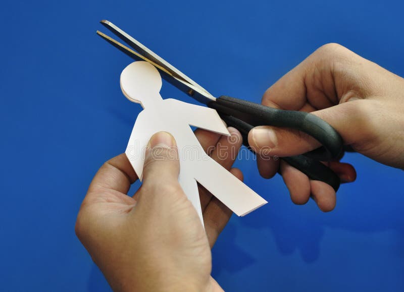 Cutting paper-people stock image. Image of cutout, doll - 28470321