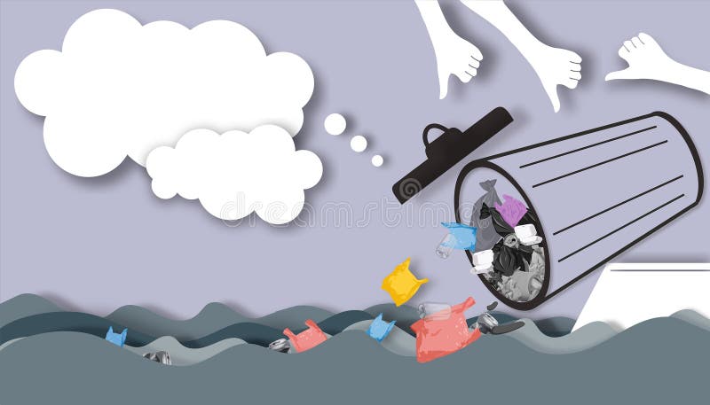 Cutting Paper - Wastewater from Human Waste Disposal Stock Illustration ...